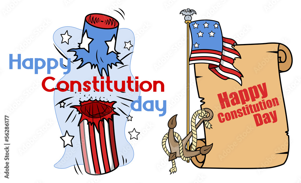 Cartoon design - Constitution Day Vector Illustration Stock Vector ...