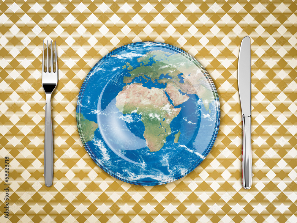 Feed The World Stock Illustration Adobe Stock