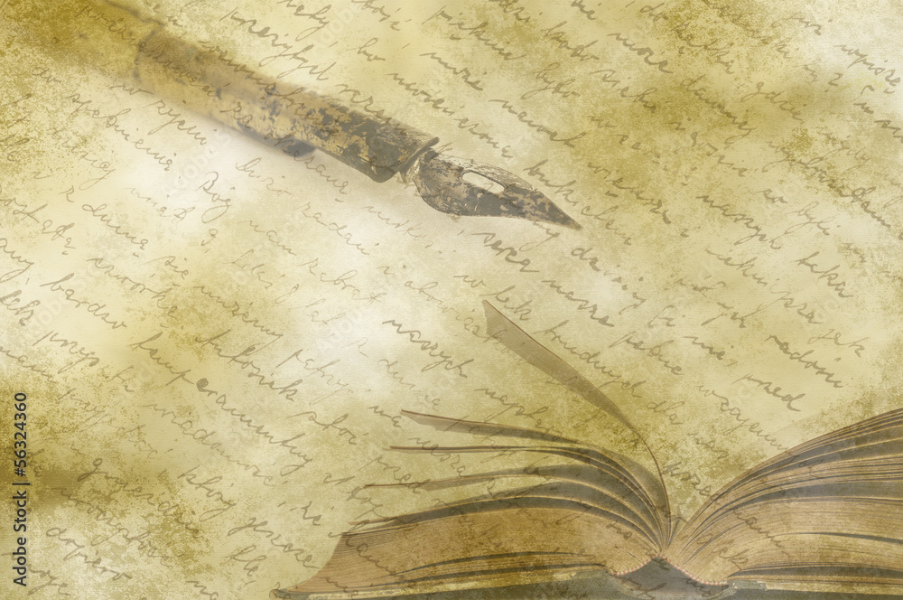 vintage background with old books Stock Photo | Adobe Stock