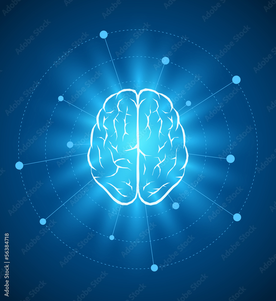 brain design Stock Vector | Adobe Stock