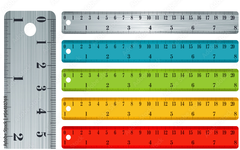 Rulers. Vector. Stock Vector | Adobe Stock