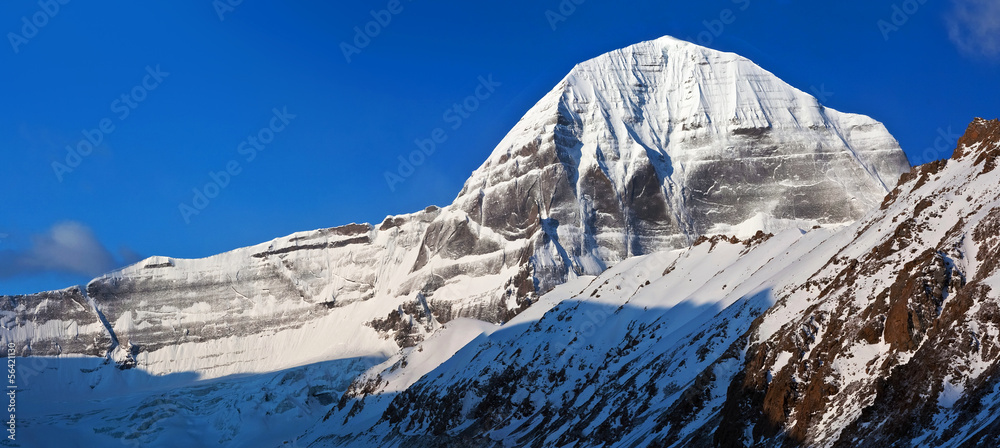 Panorama of holy Mount Kailash in Tibet Stock Photo | Adobe Stock