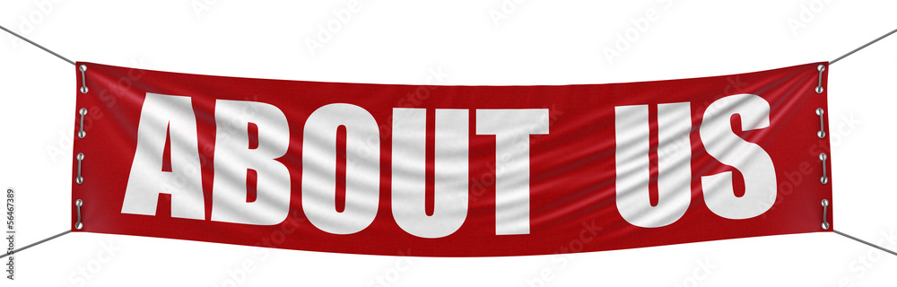 "about us" banner Stock Illustration | Adobe Stock