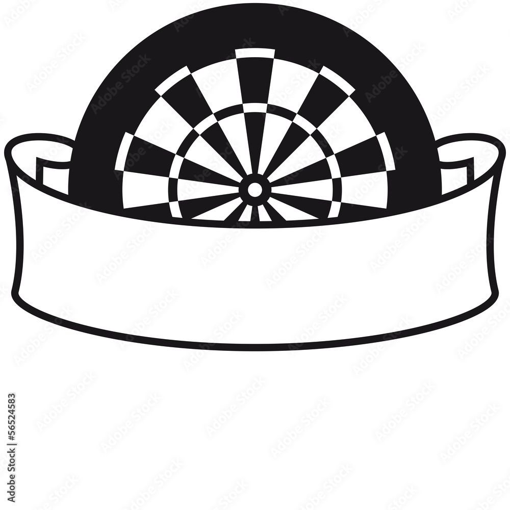 Darts Board Banner Stock-Illustration | Adobe Stock