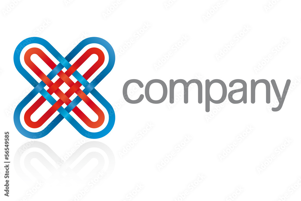 Abstract Symbol Network Company Logo Stock Vector | Adobe Stock