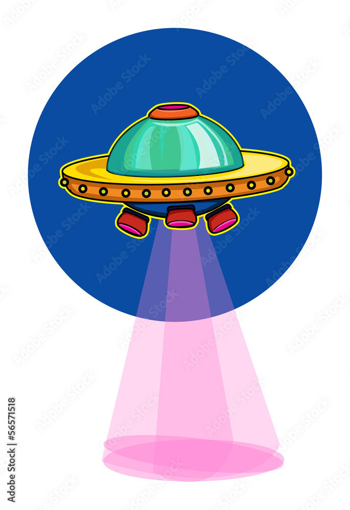 Alien Space Ship Cartoon