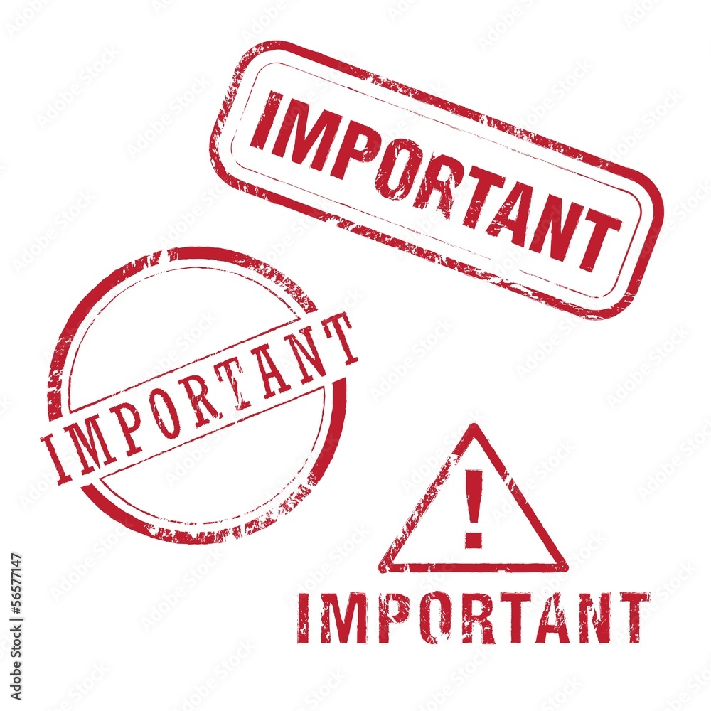 Important Stamp Clipart