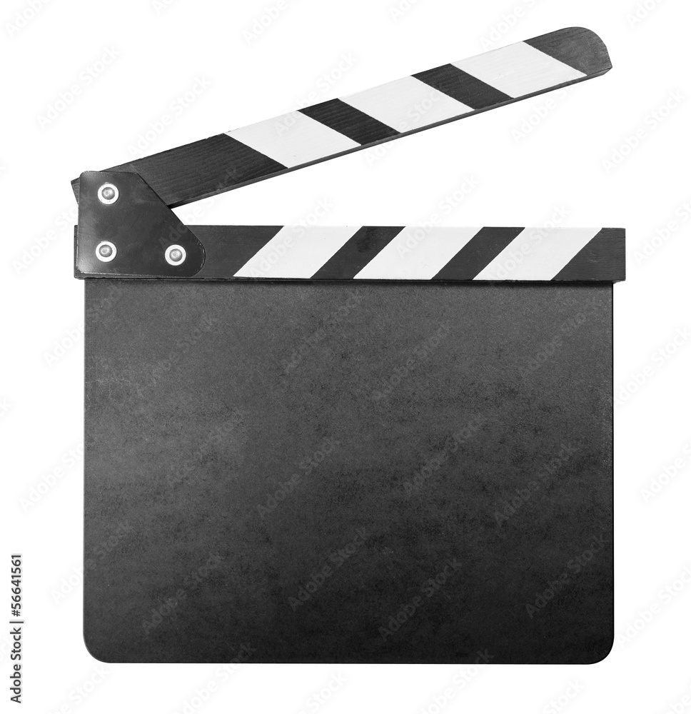 Clapper board isolated with clipping path included Stock Photo | Adobe ...