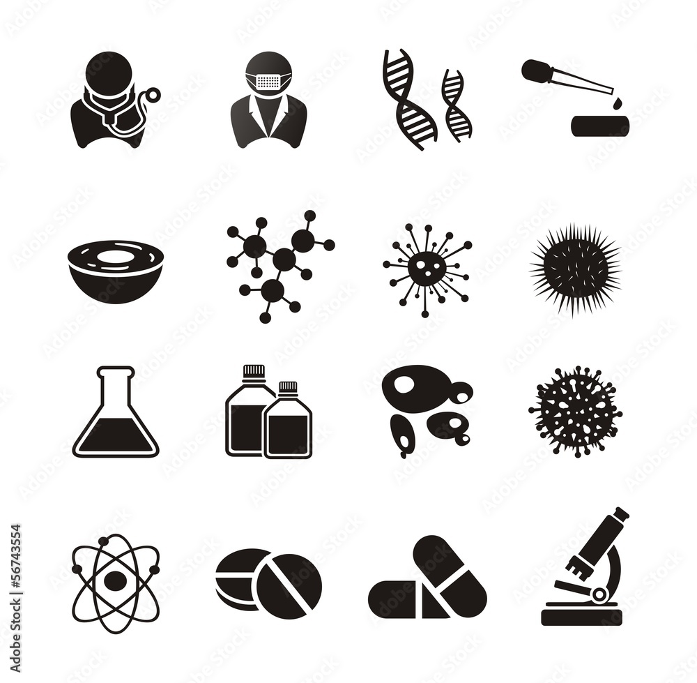 biotechnology icon sets Stock Vector | Adobe Stock