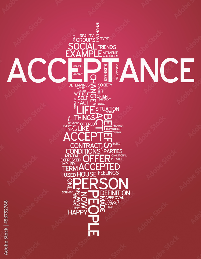 Word Cloud "Acceptance" Stock Illustration | Adobe Stock