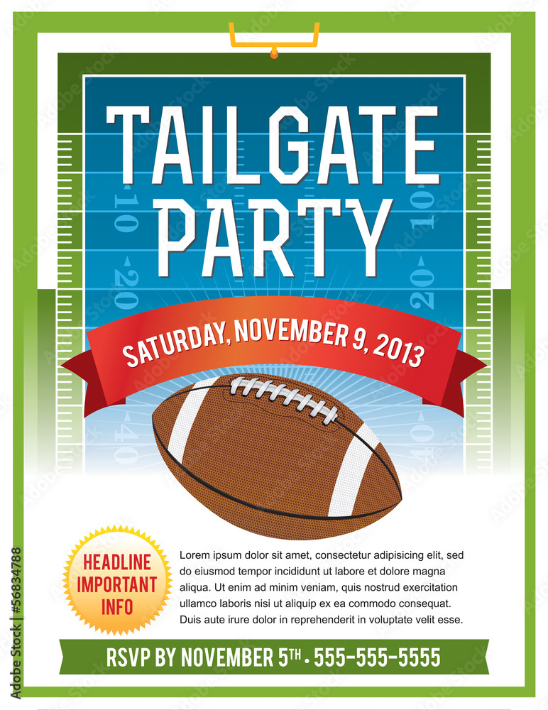 Tailgate Party Invitation Template