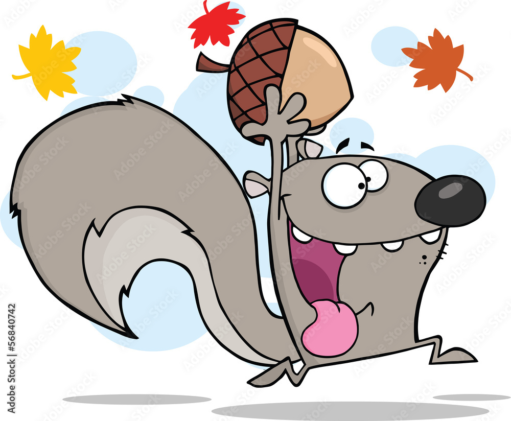 Animated Running Squirrel