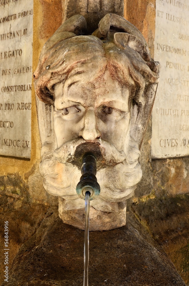 AIX EN PCE : Mascaron de la fontaine de l'hôtel de ville Stock Photo ...