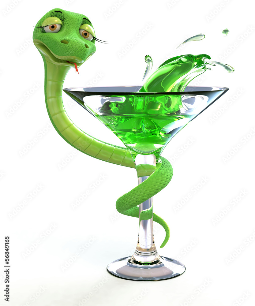 funny medical symbol (snake and a bowl) Stock Illustration | Adobe Stock