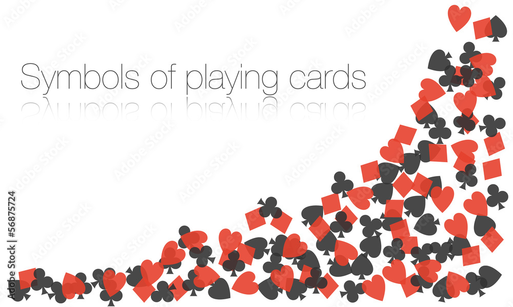 vector symbols of playing cards Stock Vector | Adobe Stock