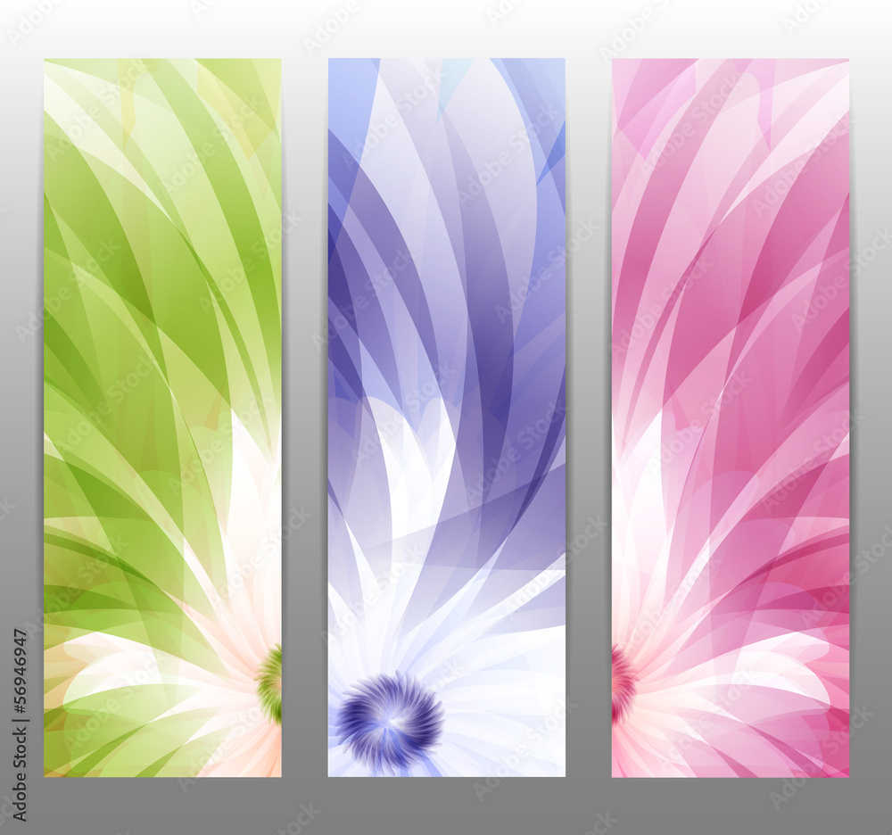 abstract Flower vector background / brochure template / banner. Stock ...