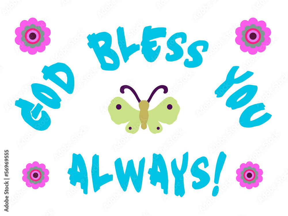 God Bless You Stock Illustration | Adobe Stock