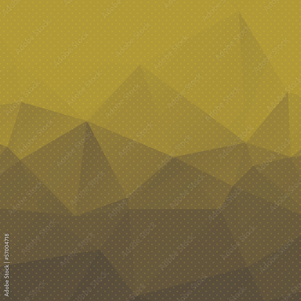 abstract yellow triangle background with dots Stock Vector | Adobe Stock