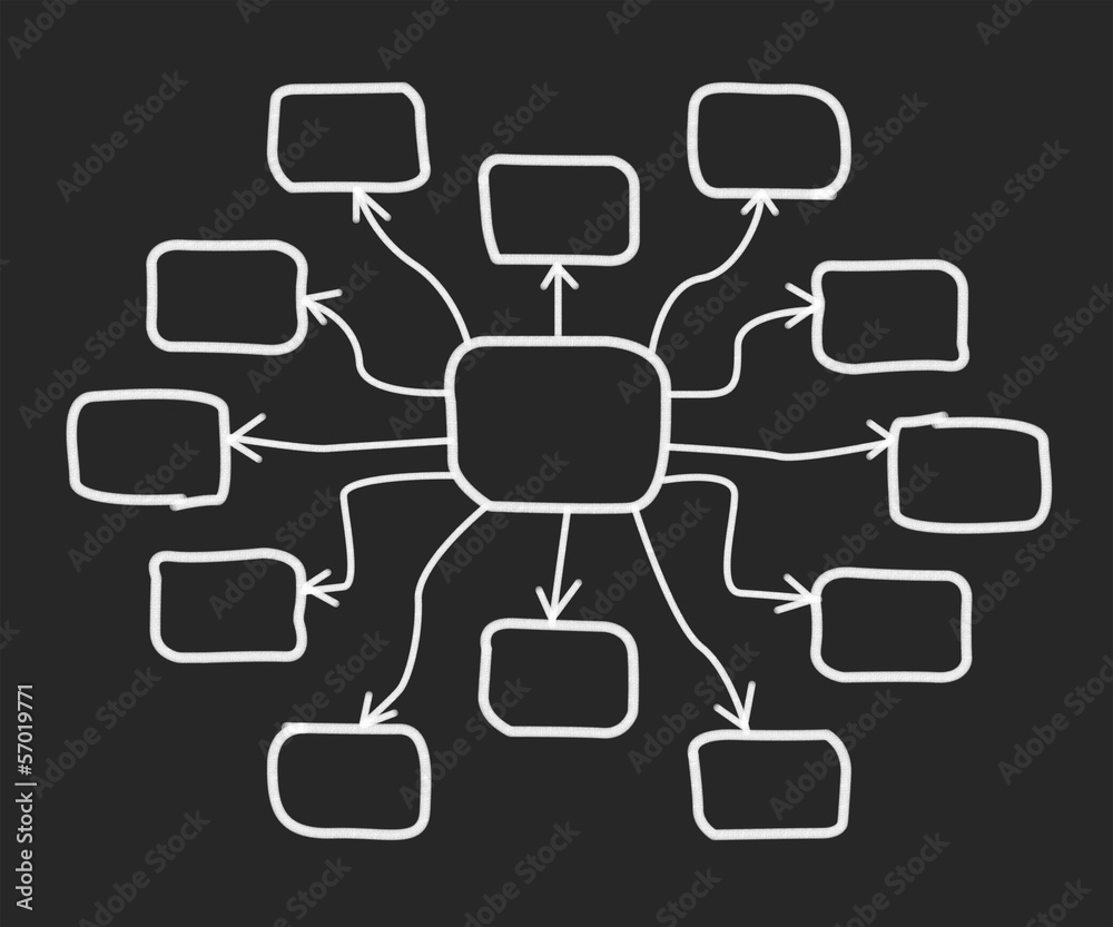 Blank Output Diagram Shows Schematic Plan Outflow Chart Stock ...