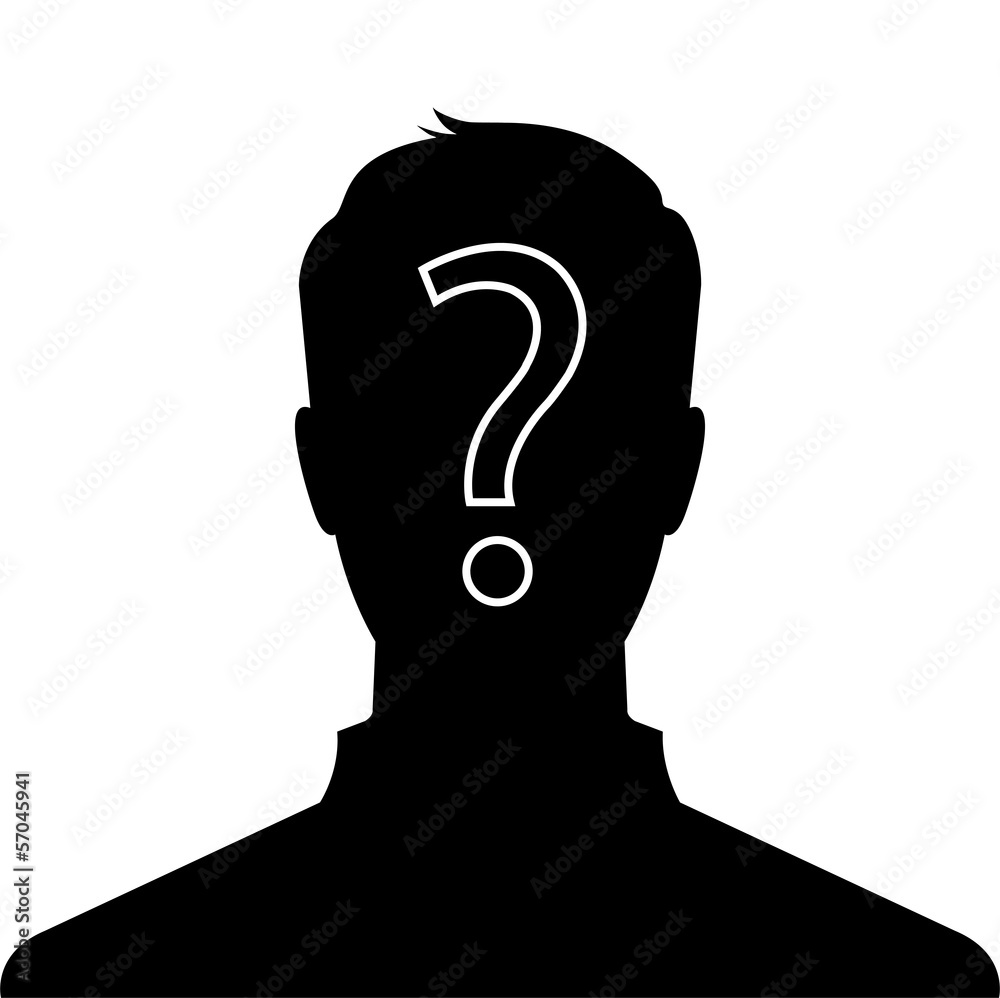 Anonymous man profile picture Stock Vector | Adobe Stock