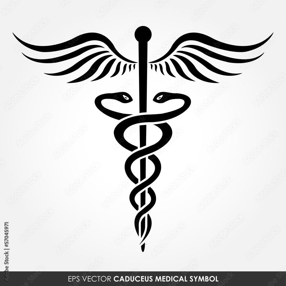 Caduceus - medical symbol Stock Vector | Adobe Stock