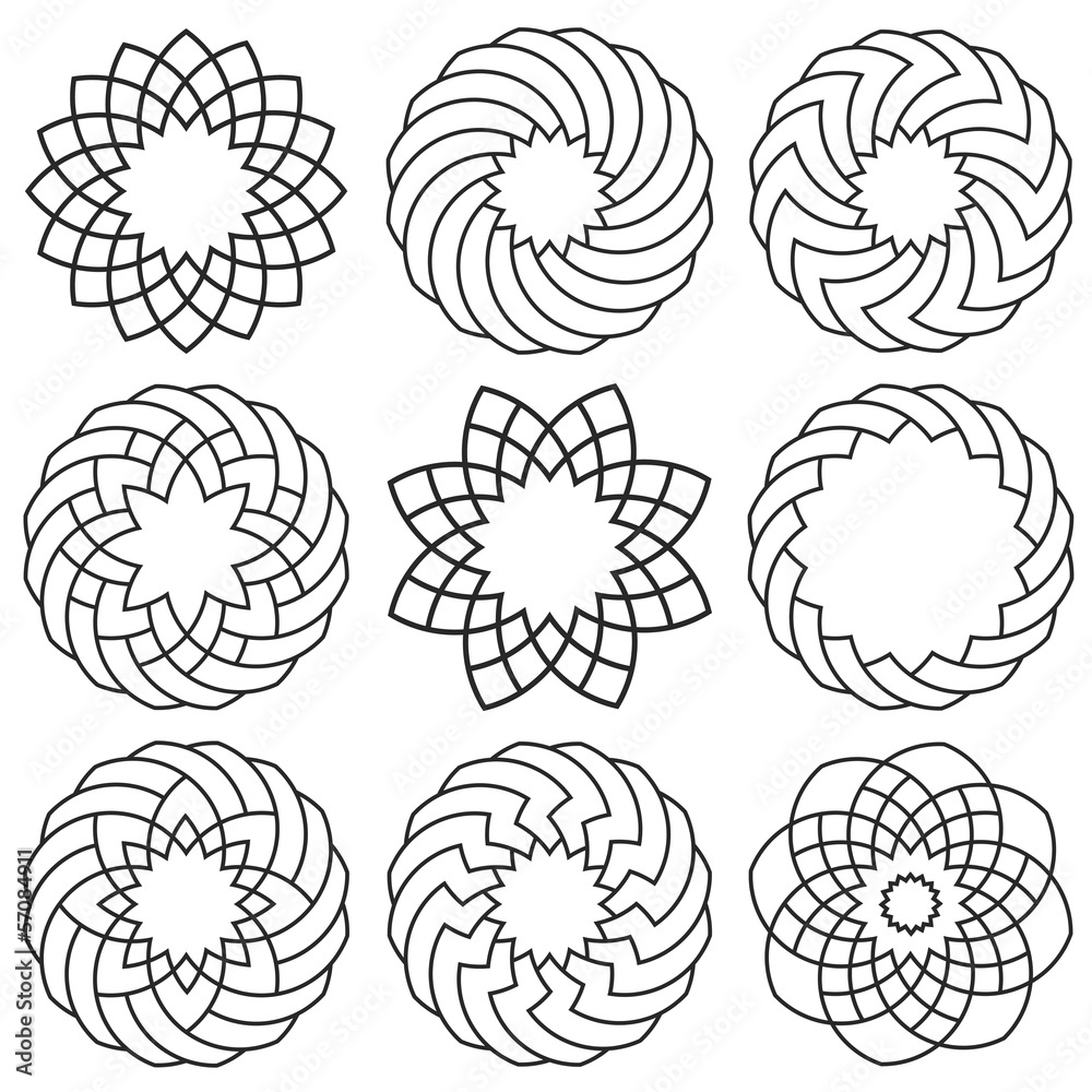 Vector set of elements for arabic design Stock Vector | Adobe Stock