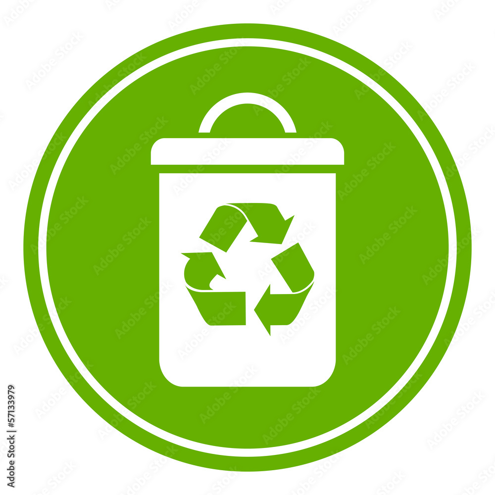 Recycled waste symbol Stock Vector | Adobe Stock