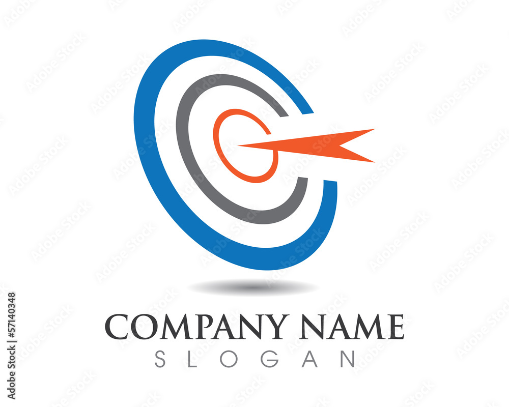 Logo Template-Target Stock Vector | Adobe Stock