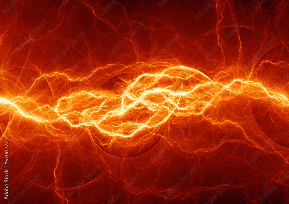 Fire lightning Stock Illustration | Adobe Stock