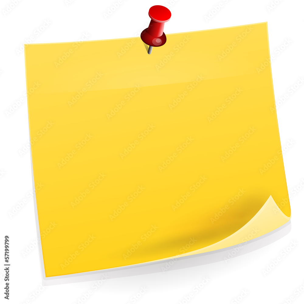 Sticky Note Stock Vector | Adobe Stock