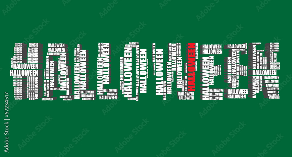 halloween typography 3d text word art vector halloween illustrat Stock ...