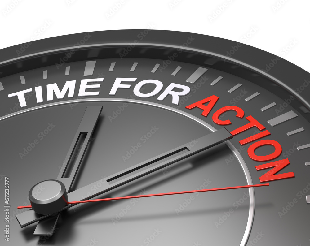time for action Stock-Illustration | Adobe Stock