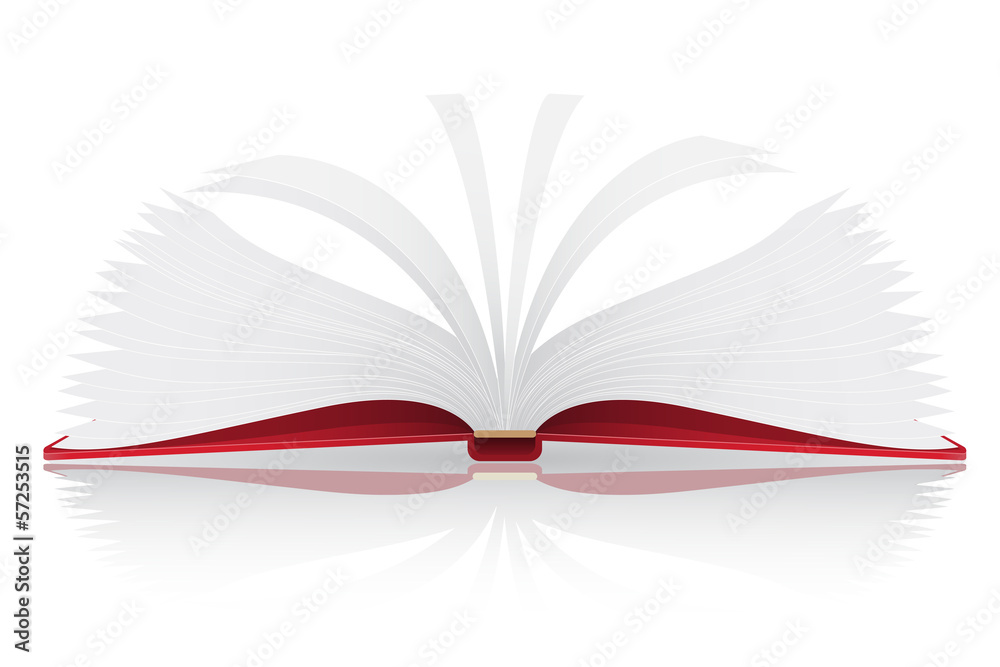 open book vector illustration Stock Vector | Adobe Stock
