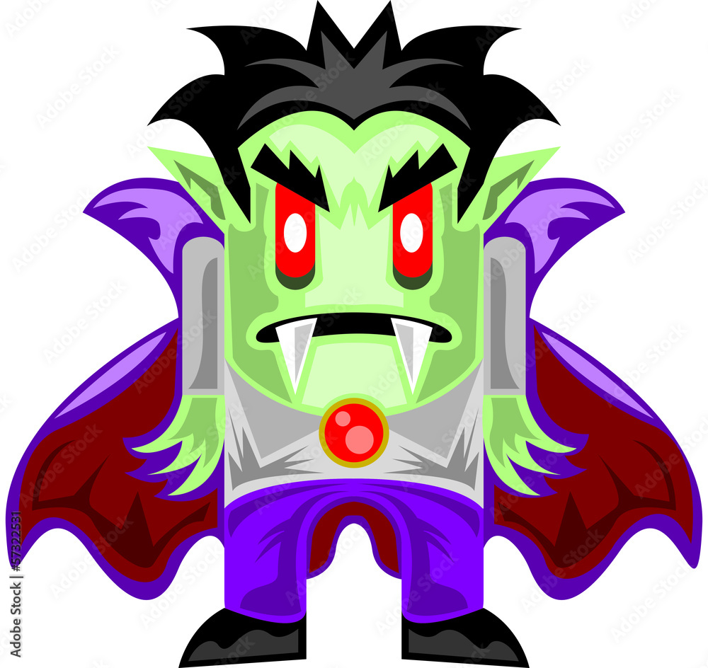 Vampire_Cartoon Stock Vector | Adobe Stock