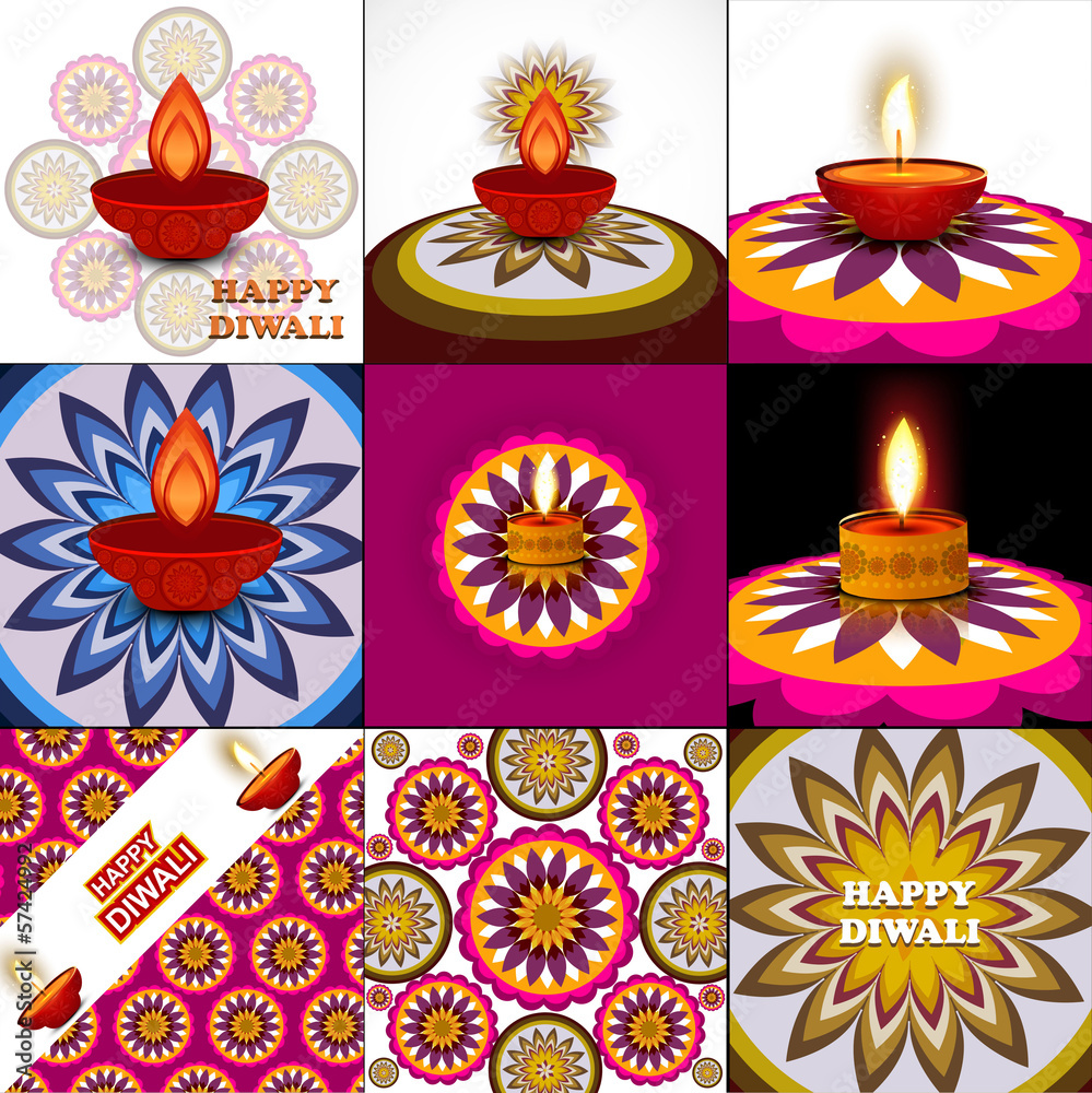 Diwali Diya Rangoli