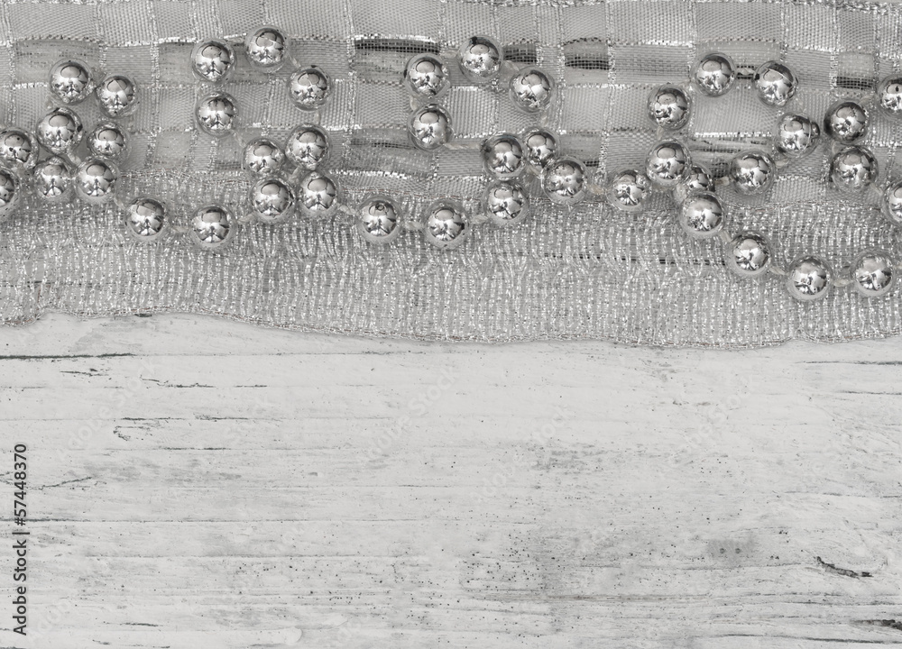 gray background with silver pearls Stock Photo | Adobe Stock