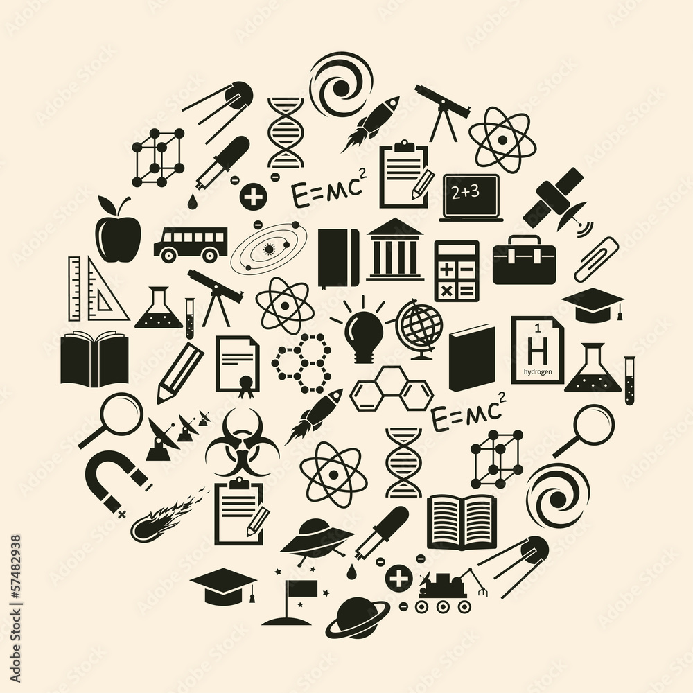 Vector science icon Stock Vector | Adobe Stock