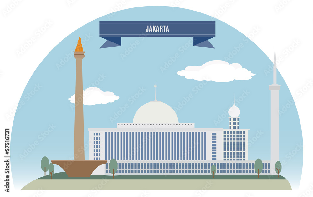 Jakarta Stock Vector | Adobe Stock