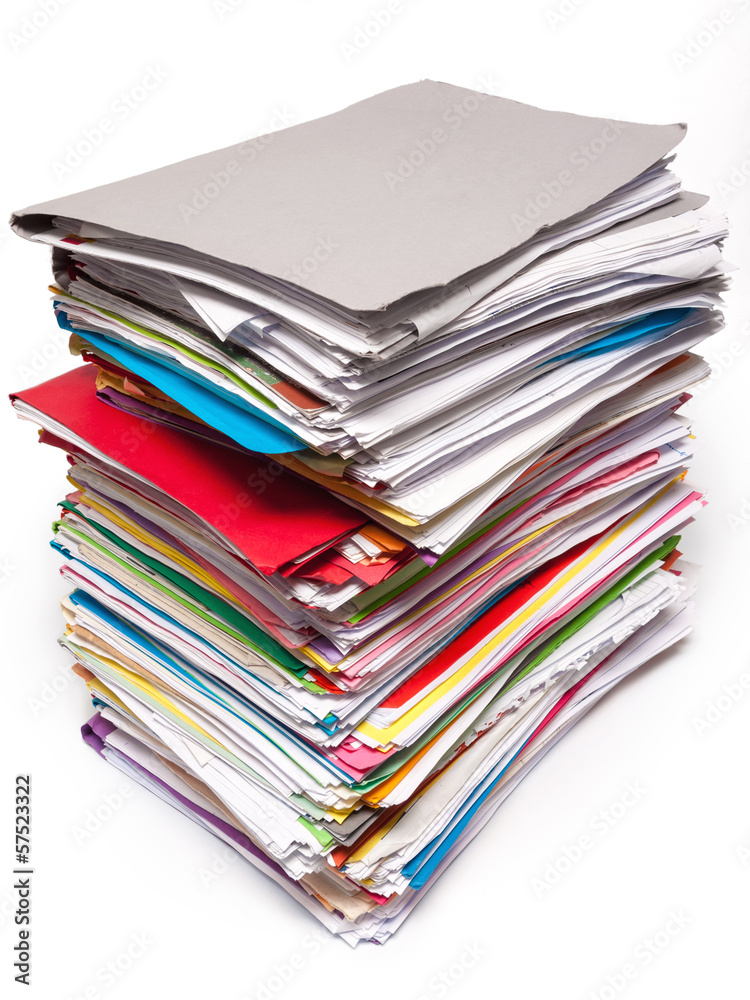 Aktenstapel Stock-Foto | Adobe Stock