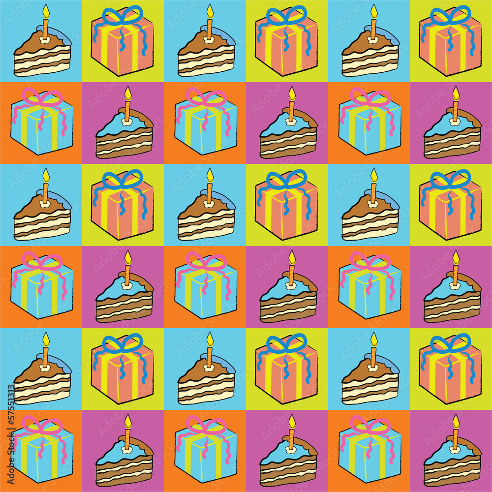 Seamless Party Paper Background! Stock Illustration | Adobe Stock