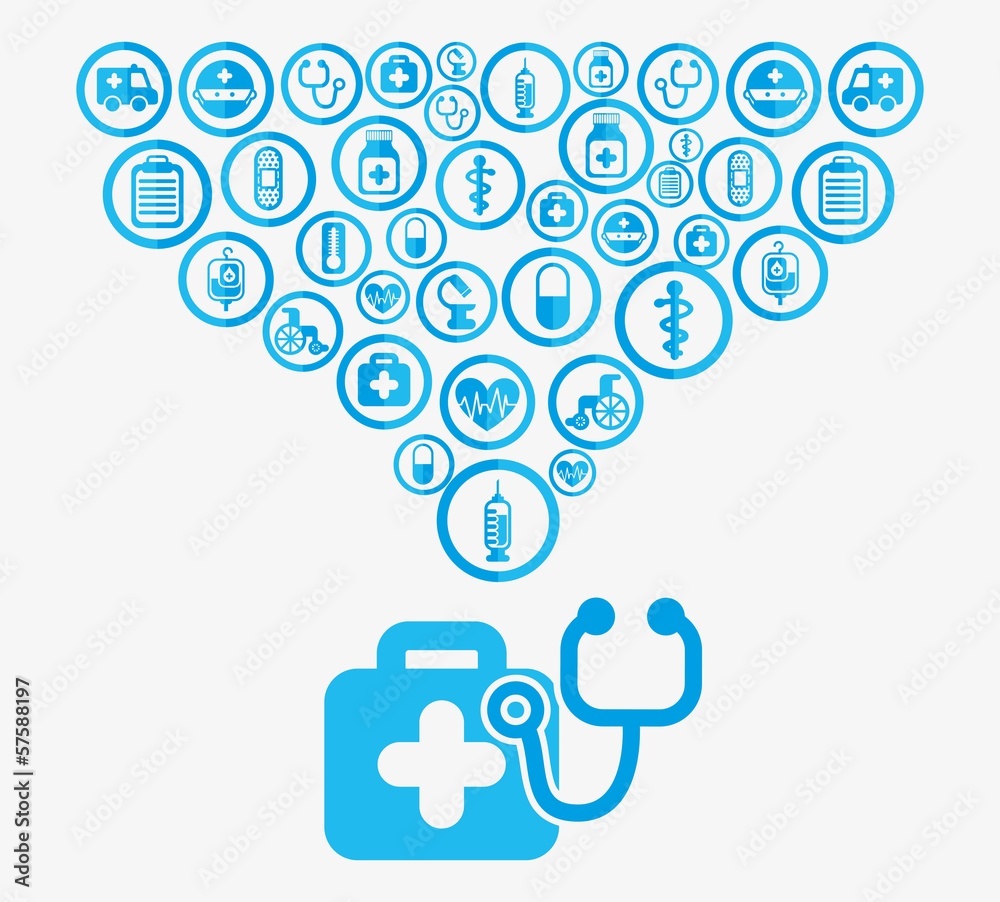 healthy icons Stock Vector | Adobe Stock