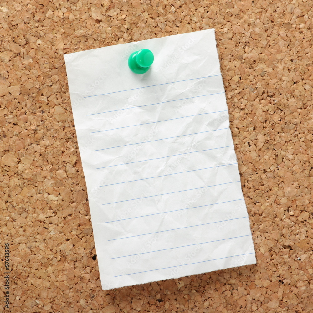Pinned Notebook Paper