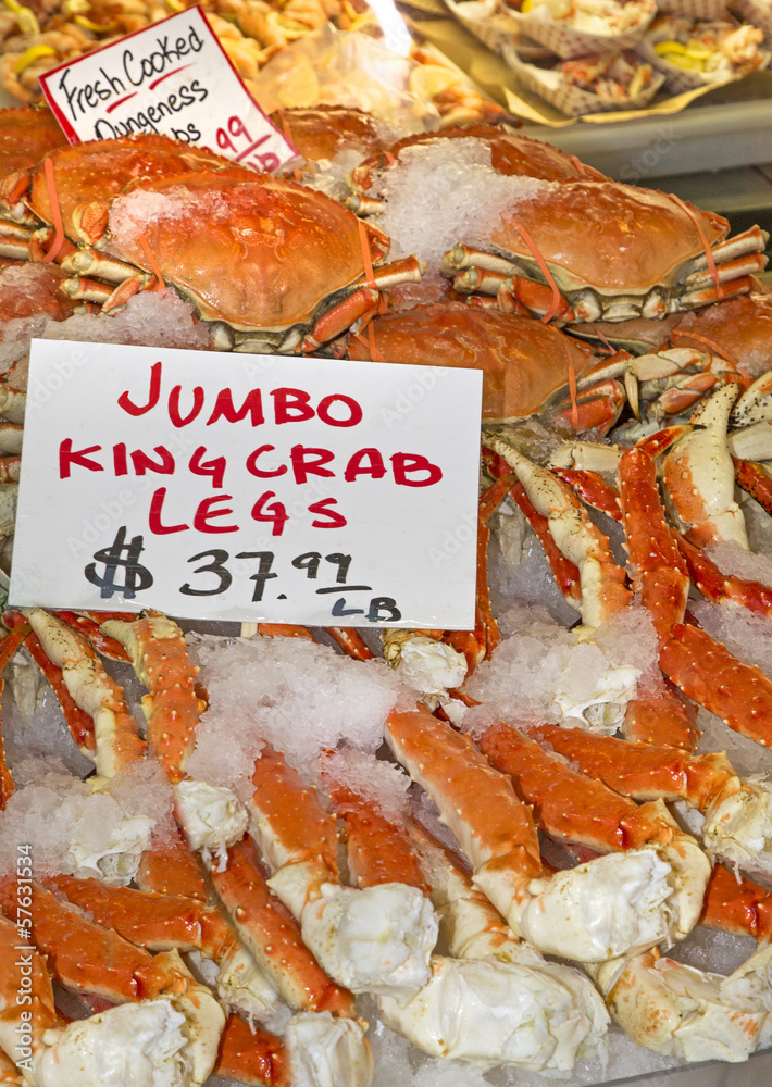 Cooking Crab Seafood Displays
