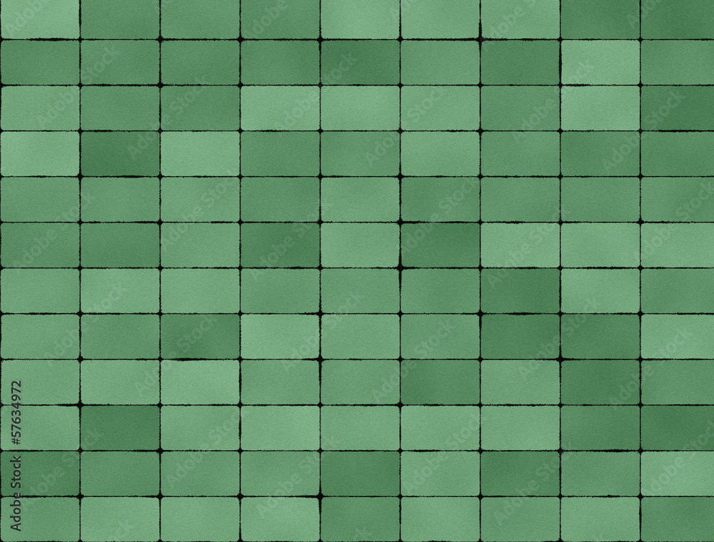 Seamless texture of green tiles Stock Illustration | Adobe Stock