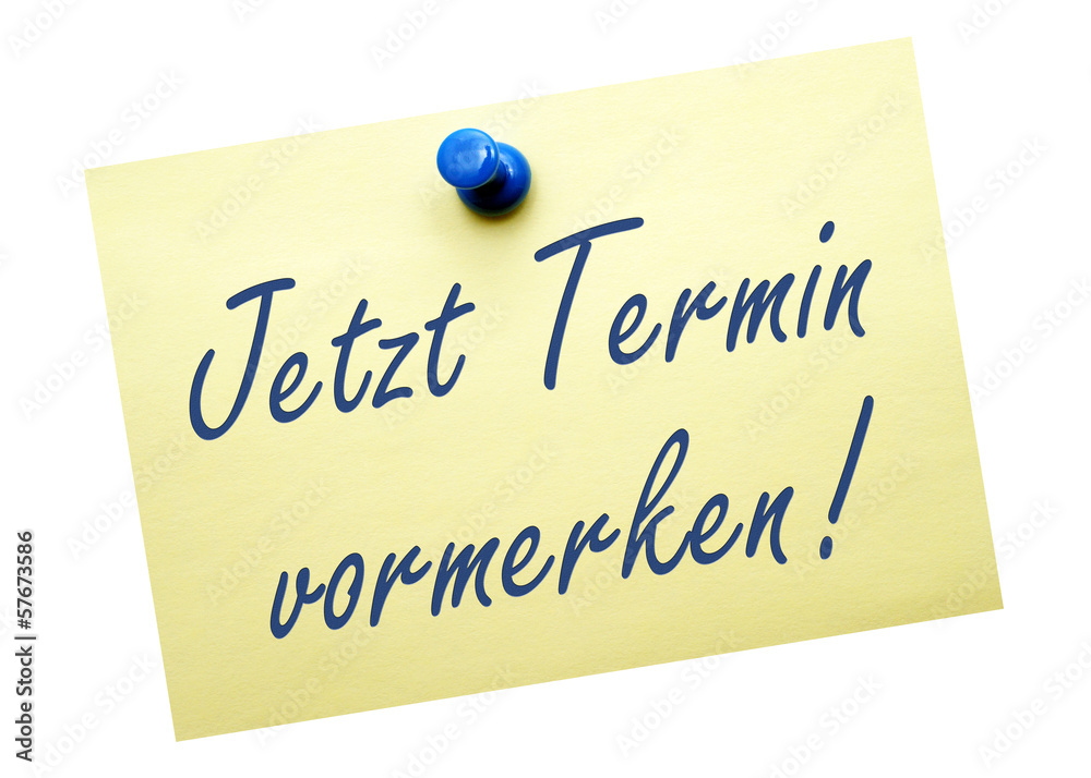 Jetzt Termin vormerken ! Stock-Illustration | Adobe Stock