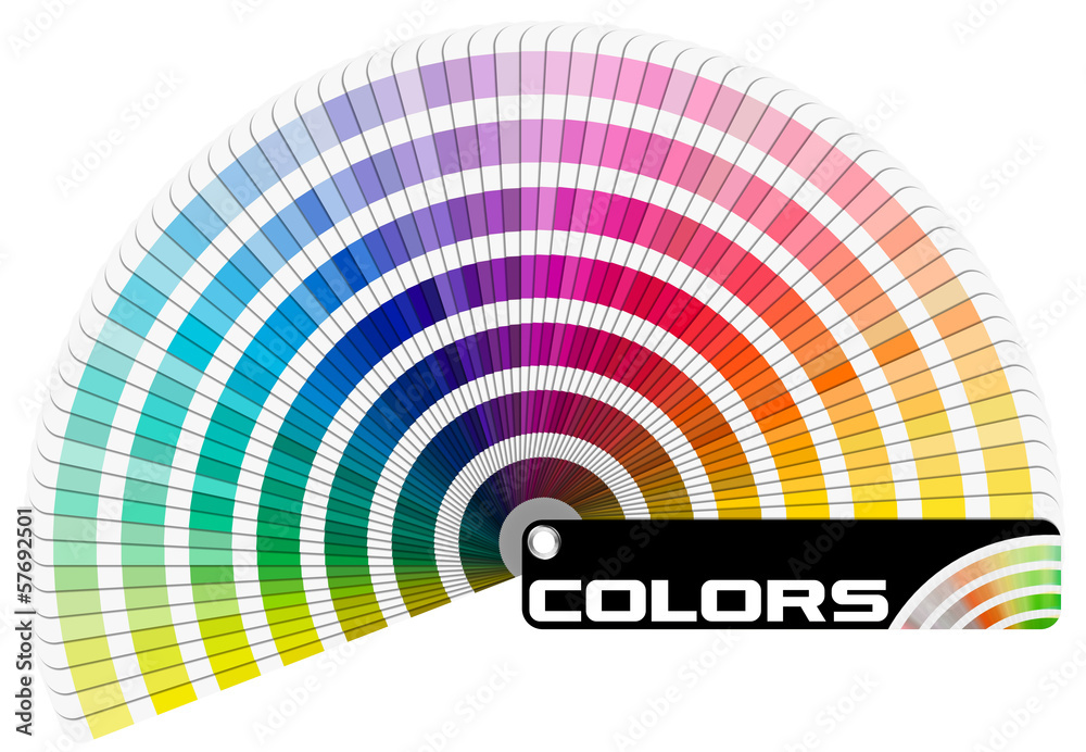 Pantone Color Palette - Semicircle Stock Illustration | Adobe Stock