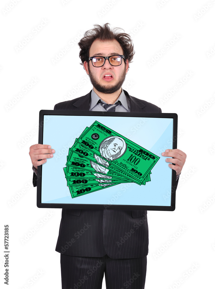 sad businessman and money Stock Photo | Adobe Stock