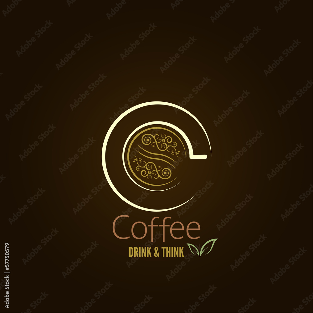 coffee cup concept menu design Stock Vector | Adobe Stock