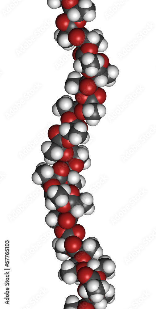 Polylactic acid (PLA, polylactide) bioplastic Stock Illustration ...