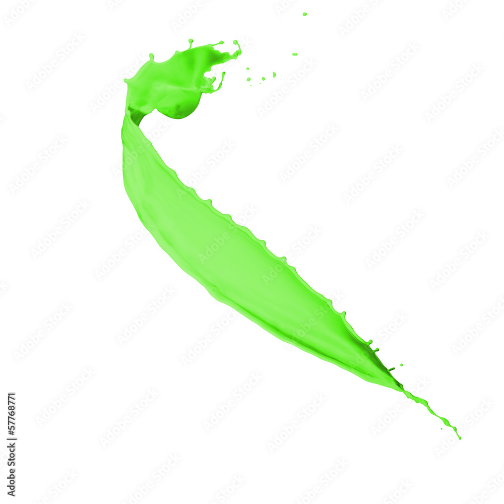 green paint splash Stock Photo | Adobe Stock